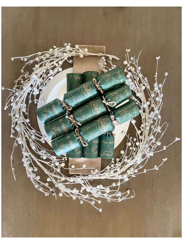 DIY Christmas Cracker Kit - 6 Bon Bons - Pink Tulip Flowers